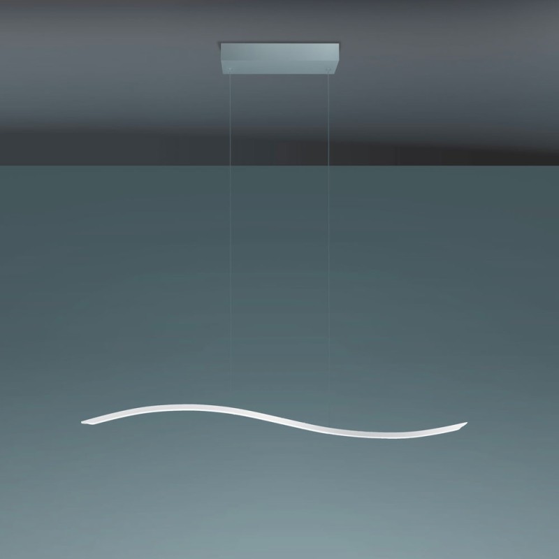 Lampe à suspension Lil Wave Structure en aluminium vif